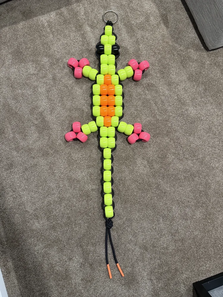 Pony Bead for Large Lizard Keychain Sculpture - Free 3D Print Model ...