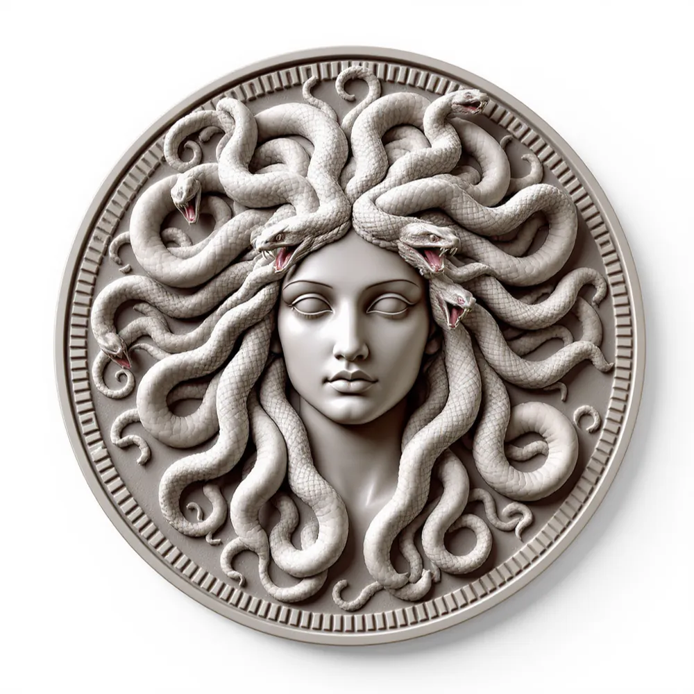 Medusa Relief Sculpture by GodVan MakerWorld: Download Free 3D Models