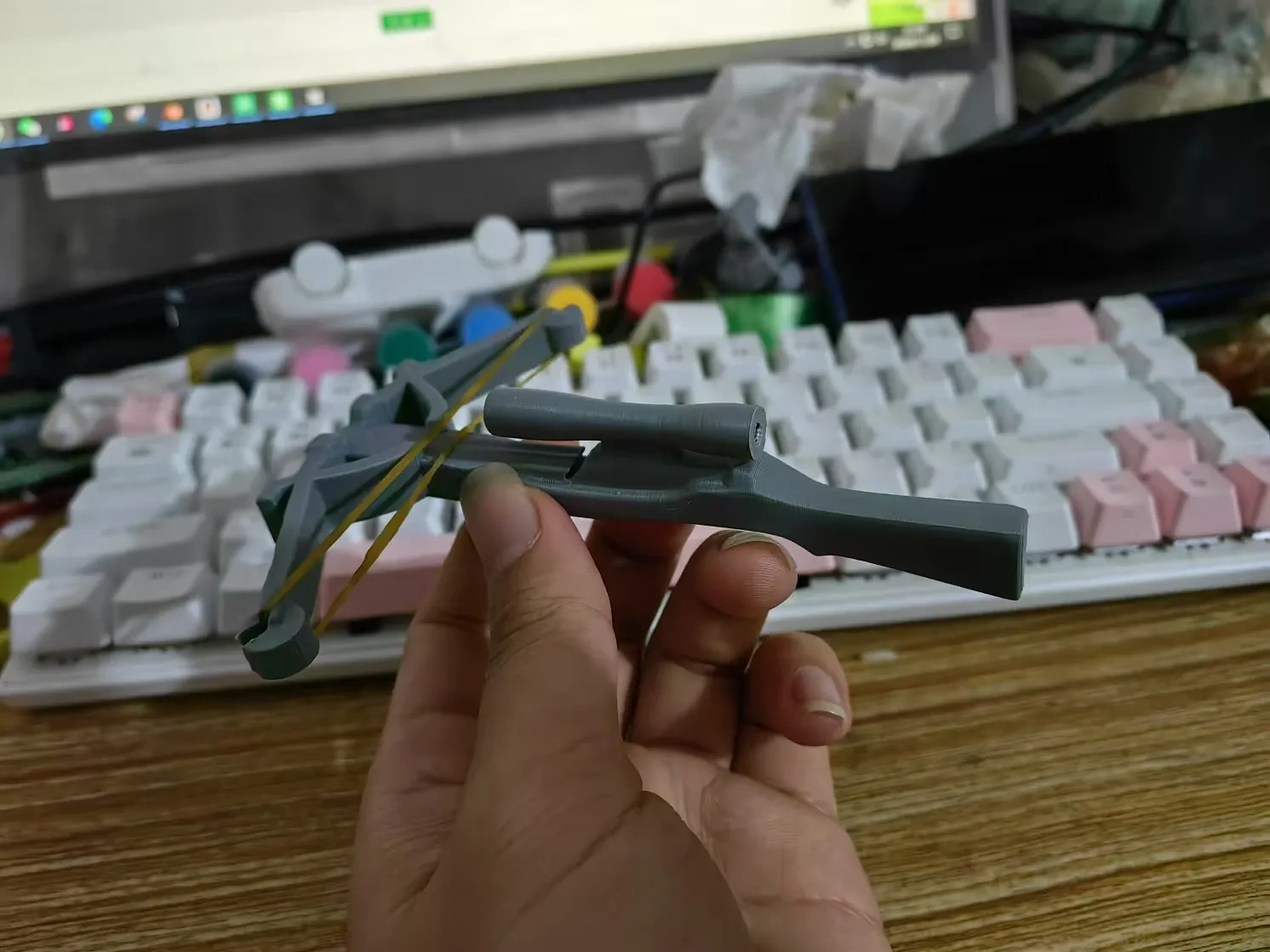 Crossbow cotton swab launcher, crossbow arrow sniper rifle, with scope ...