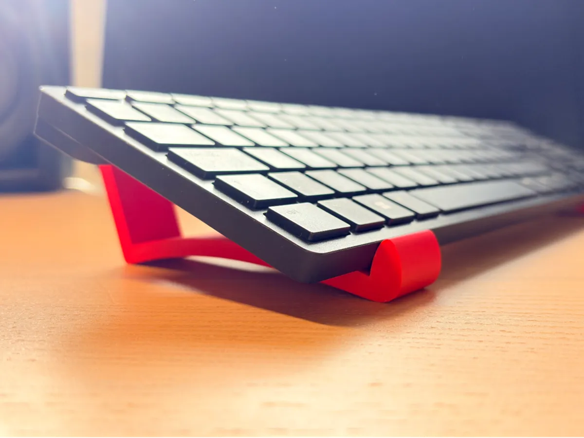 simple ergonomic keyboard stand - Free 3D Print Model - MakerWorld