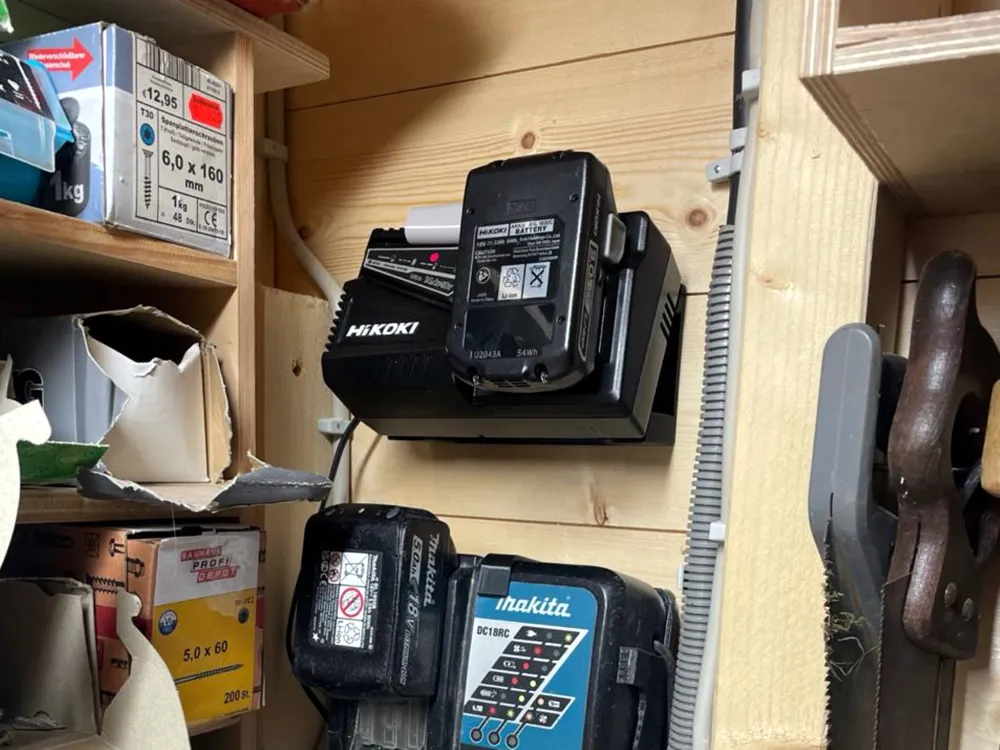 HiKOKI charger wall mount - Free 3D Print Model - MakerWorld