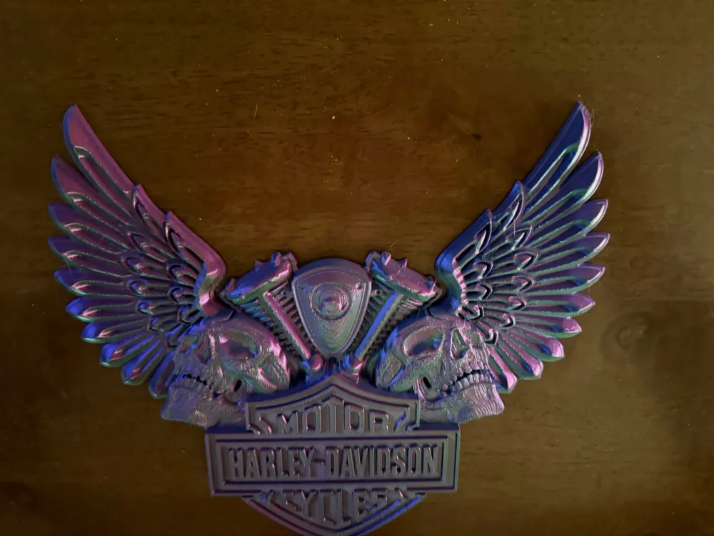 Harley Davidson Winged Motor with Skulls by JPPrinting MakerWorld ...