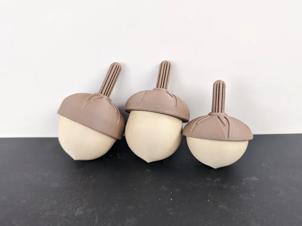 Acorn Spinning Tops by ashtree3d - MakerWorld
