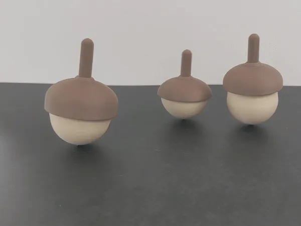 Acorn Spinning Tops by ashtree3d MakerWorld: Download Free 3D Models