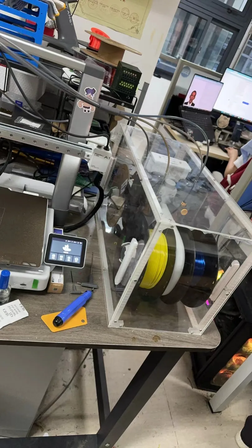 AMS lite Acrylic enclosure (No need for heat-melt nuts ruthex) Remixed ...