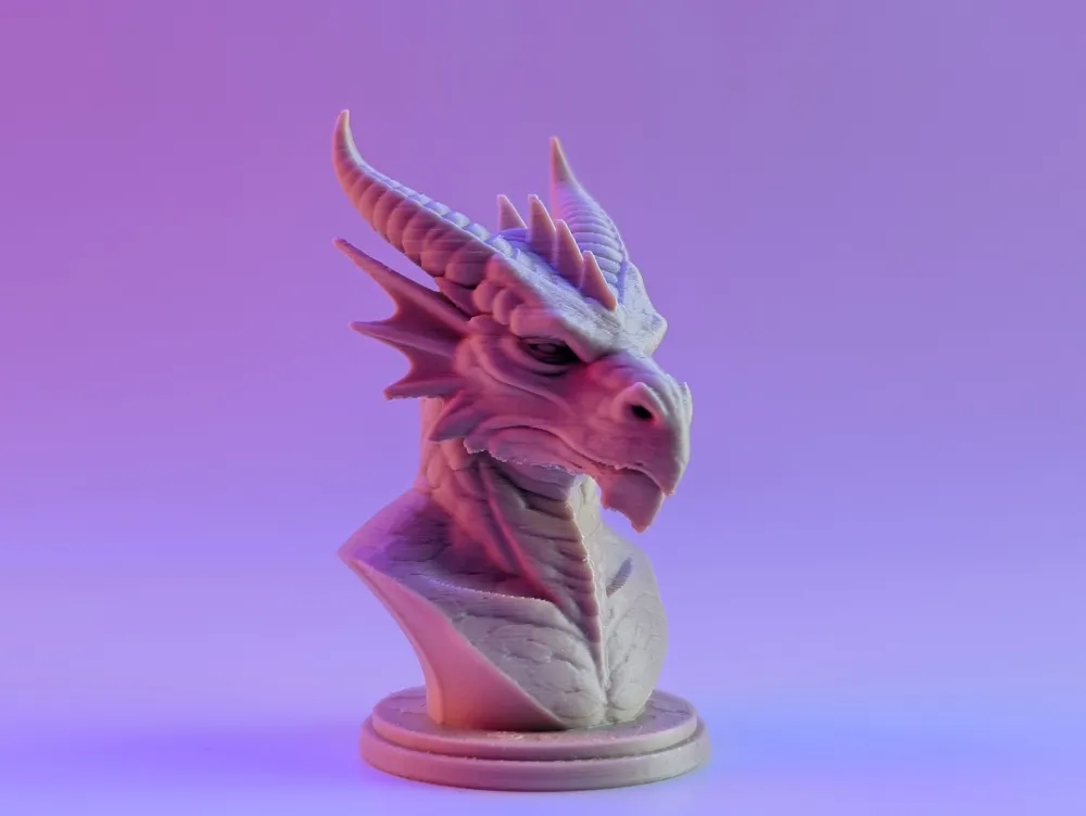 Galeborn – Storm Dragon Bust by yap MakerWorld: Download Free 3D Models