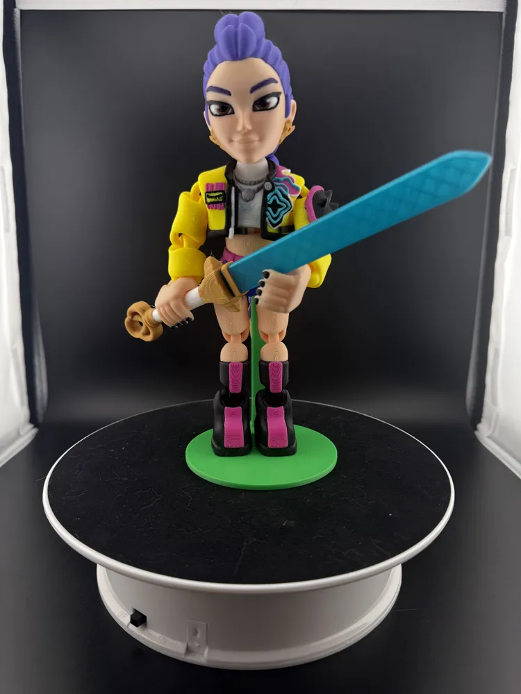 Flexi Stand Solid Base Remixed by Rentoc MakerWorld: Download Free 3D Models