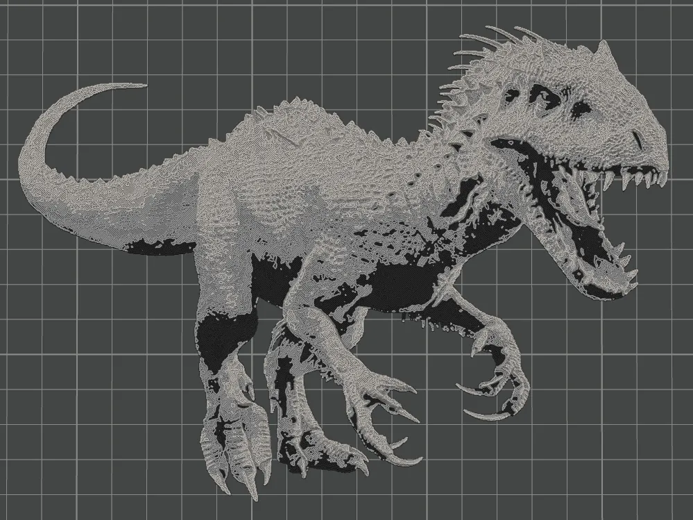 Indominus Rex ( Hueforge ) by Sitsero - MakerWorld