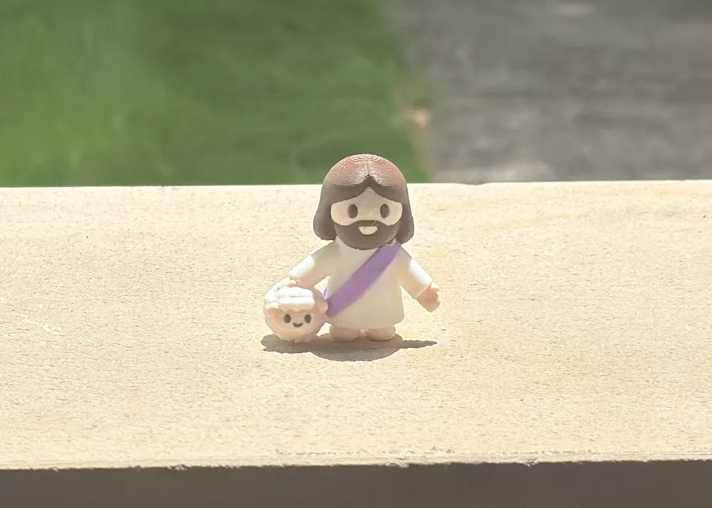 Little Jesus with sheep Toy Figure - Free 3D Print Model - MakerWorld