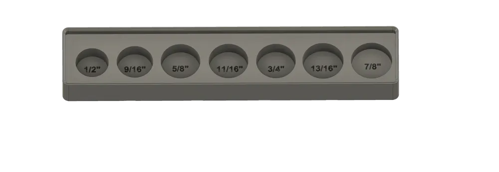 Gridfinity - Wera SAE Socket Set Holder by pctony - MakerWorld
