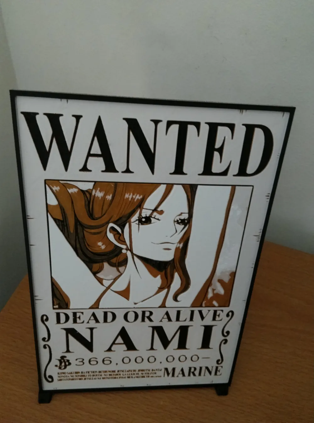 Nami Wanted One piece by HueForge-Crewss MakerWorld: Download Free 3D Models