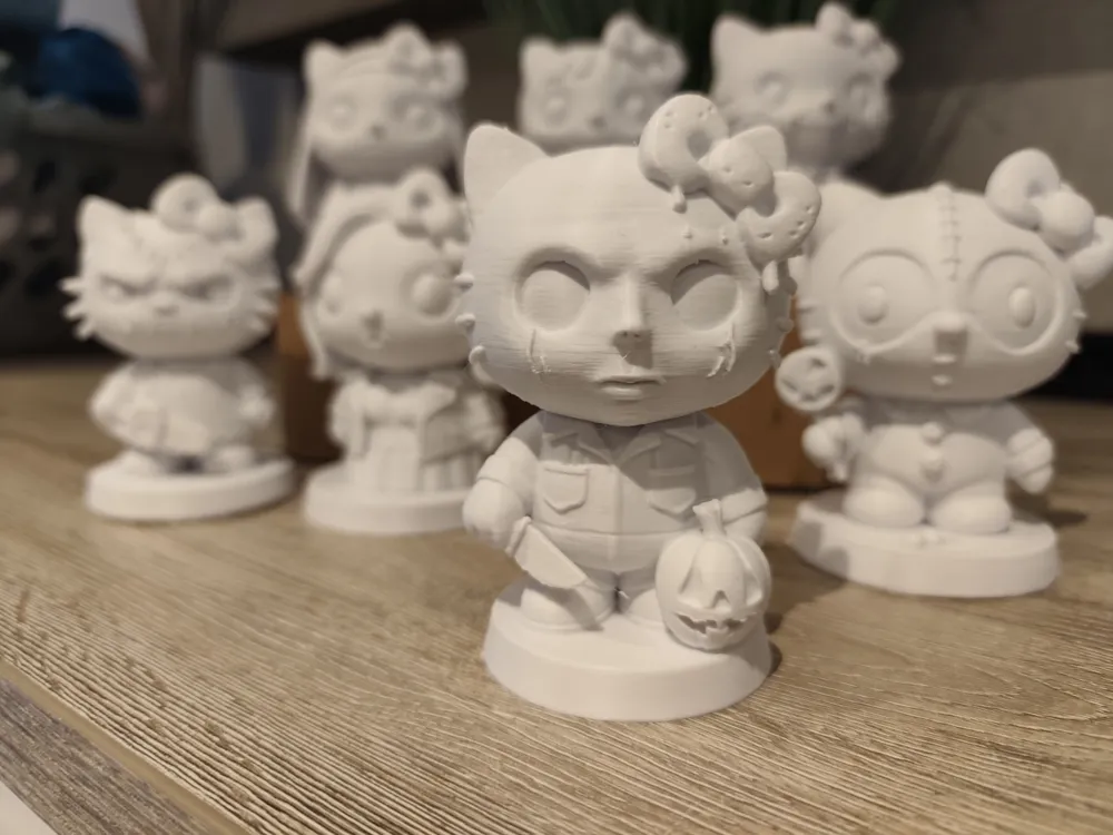 Hello KItty - Horror Icons Part II - Free 3D Print Model - MakerWorld