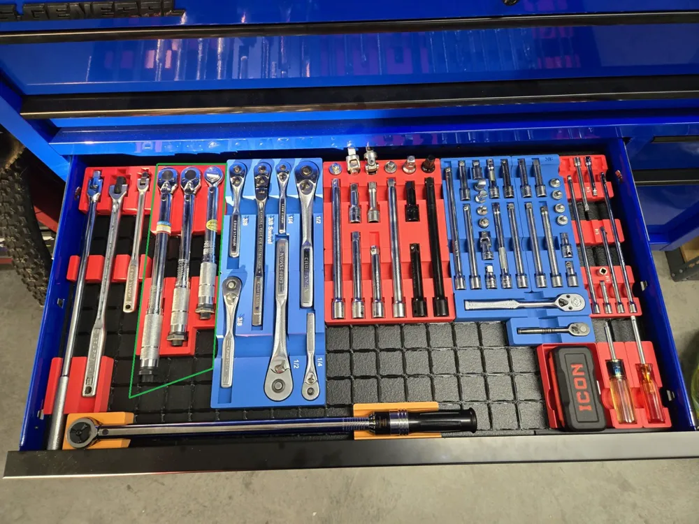 Gridfinity Torque Wrench holder by VFRLukeMakerWorld: Download Free 3D ...