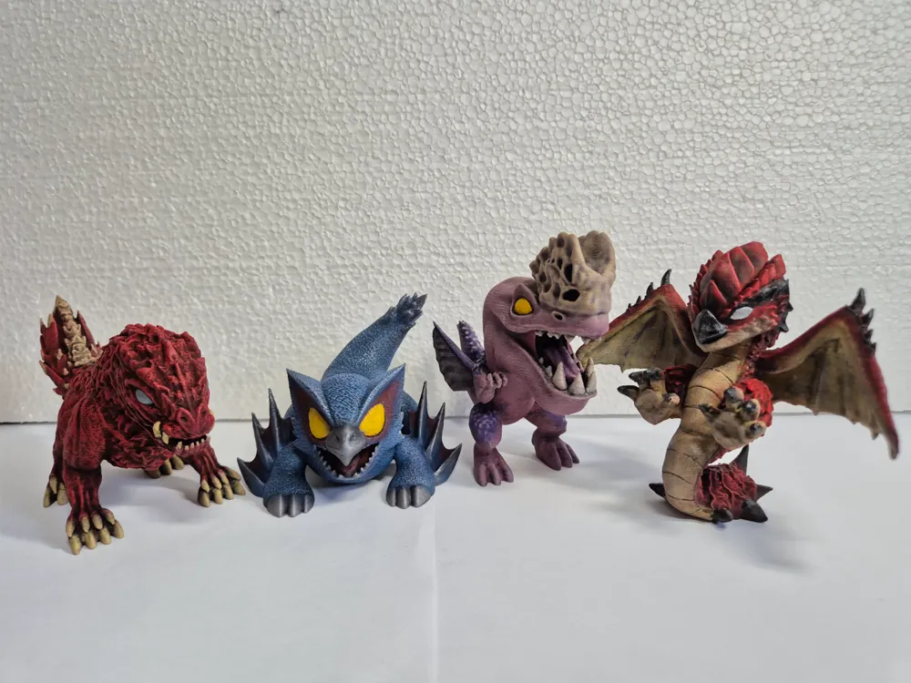 Baby Odogaron - Mini Hunters #04 Monster Hunter by ONI.FORGE MakerWorld: Download Free 3D Models