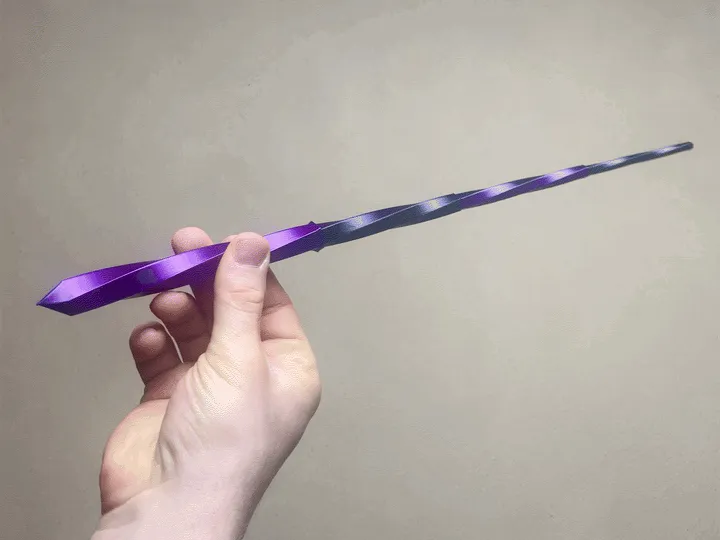 Twisted collapsing magic wand - Free 3D Print Model - MakerWorld