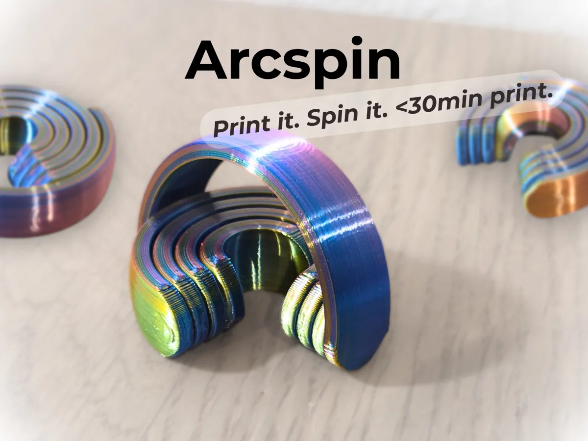 Arcspin - Print it. Spin it. - Modèle d'Impression 3D Gratuit - MakerWorld