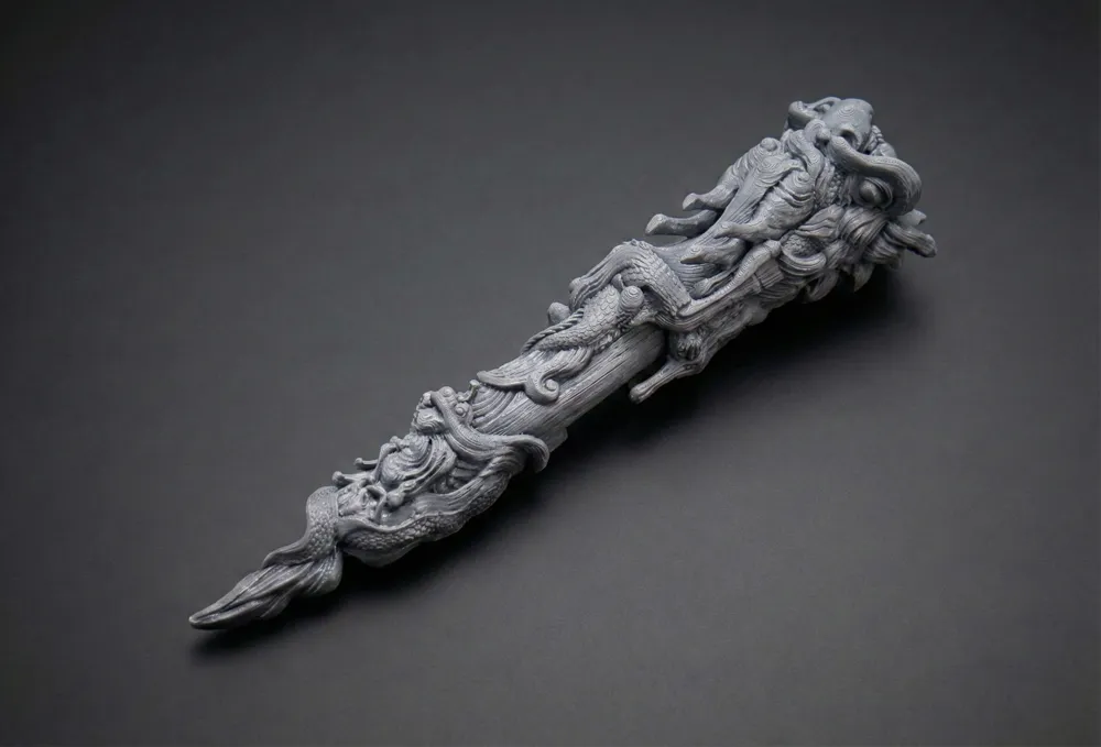 Dragon head Scepter ( 龍頭棍 ) - Free 3D Print Model - MakerWorld