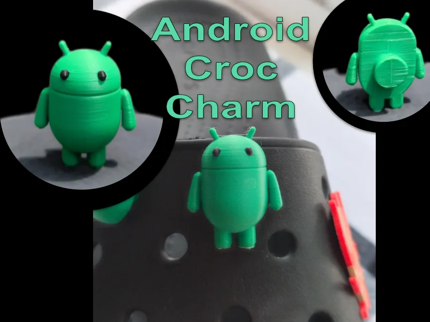 Android 3D Croc Charm - Free 3D Print Model - MakerWorld