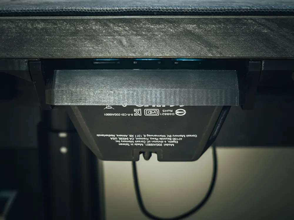 Stream Deck Mini Under-Desk Slide-Out Mount - Free 3D Print Model ...