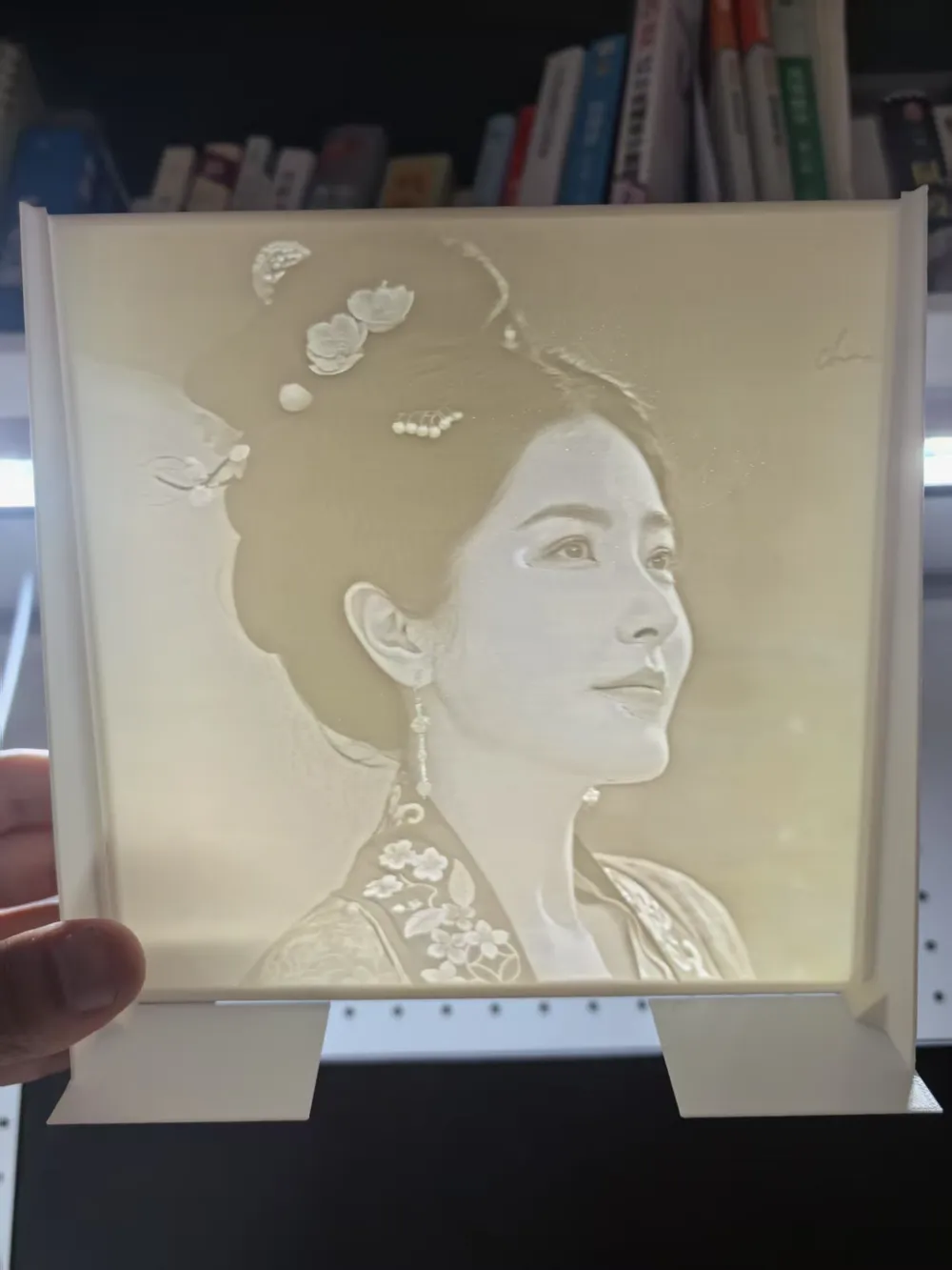 A Stunning Female Lithophane (Generated by a Lithophane Generator) by ...