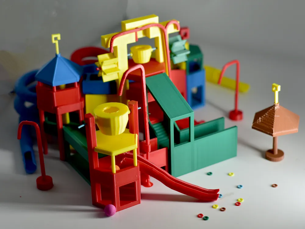 Mini Water Park - Free 3D Print Model - MakerWorld