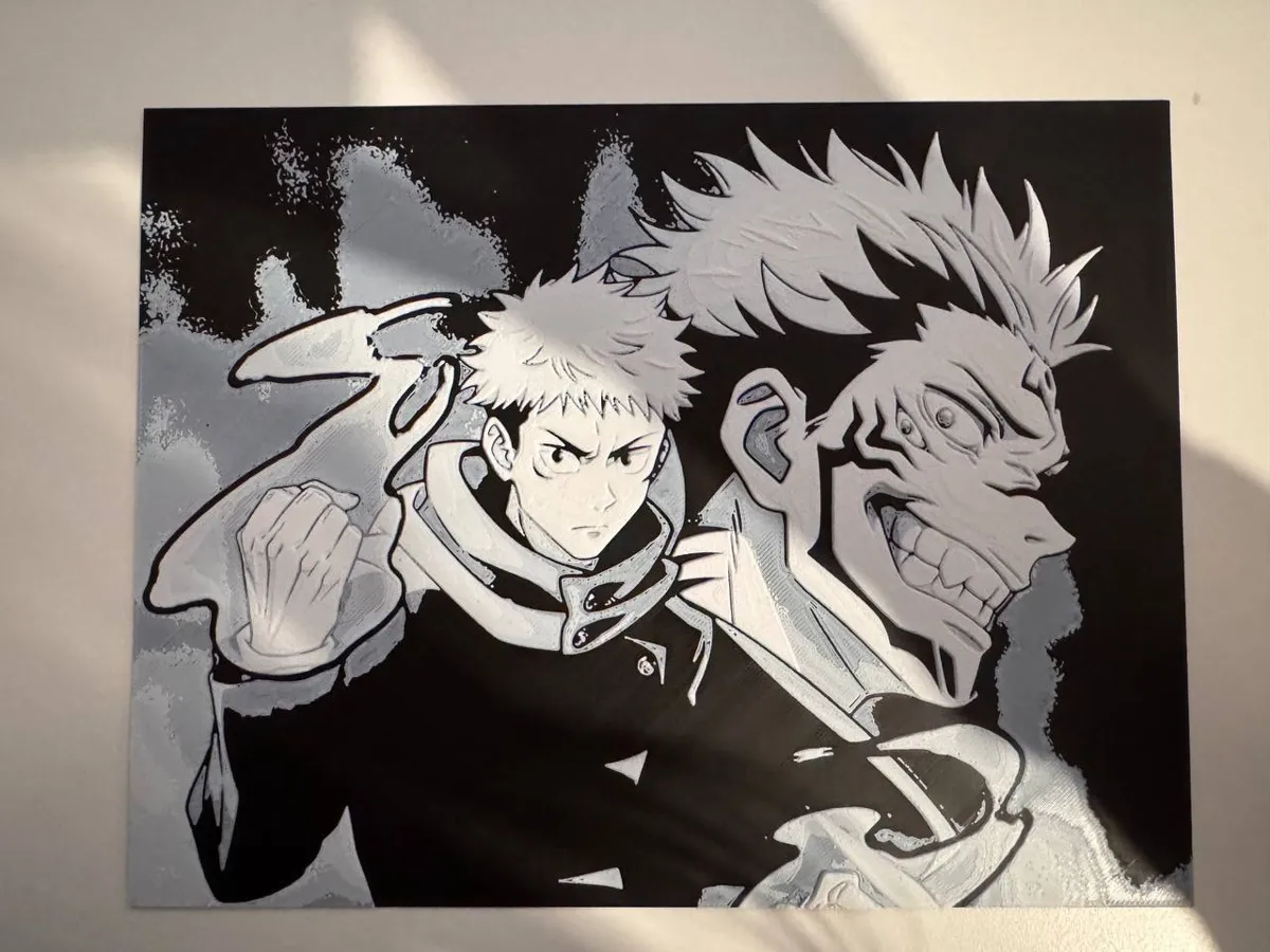 Yuji Itadori Jujutsu Kaisen wall art - Free 3D Print Model - MakerWorld