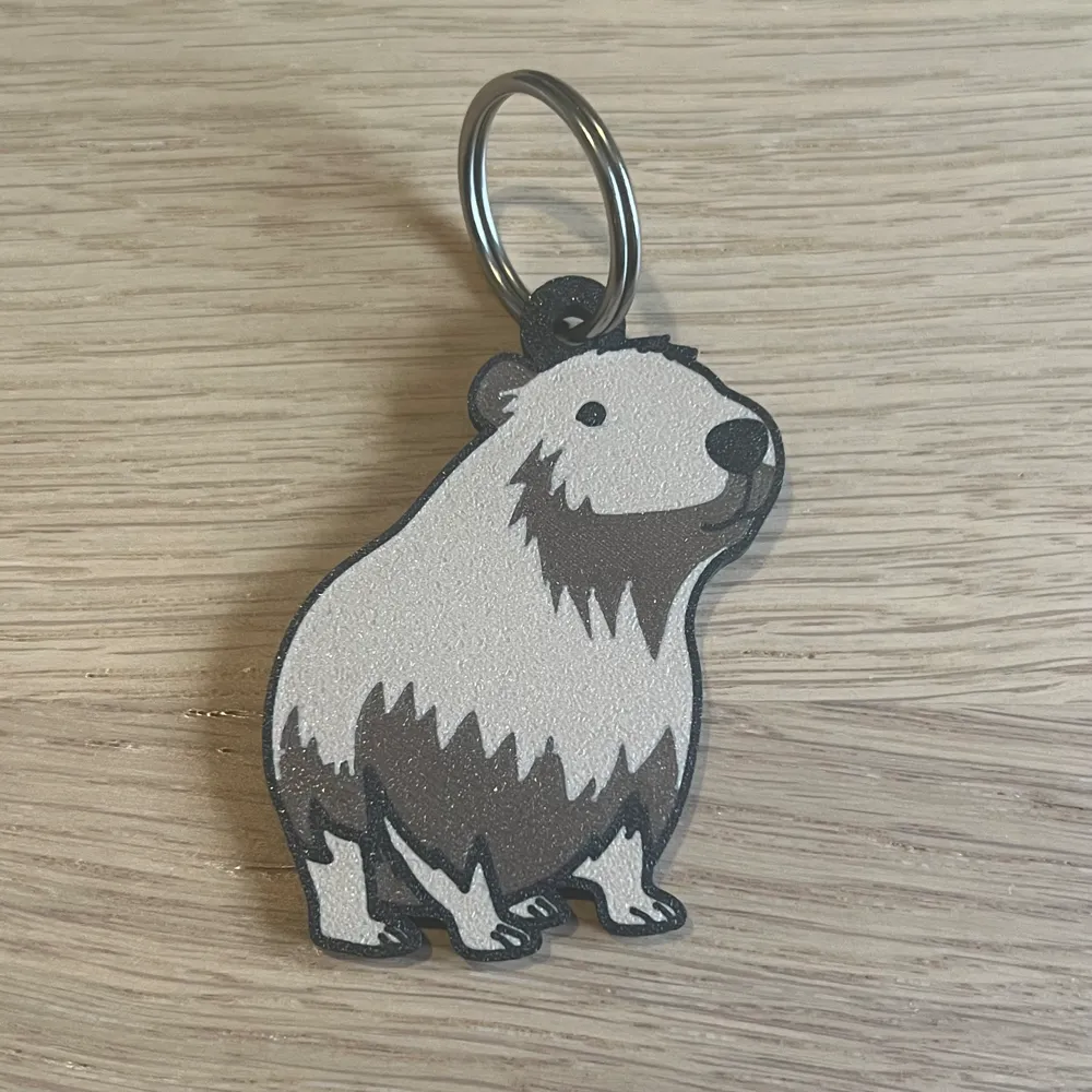 Cute Capybara keychain - Portachiavi Capibara by 3Dingo - MakerWorld