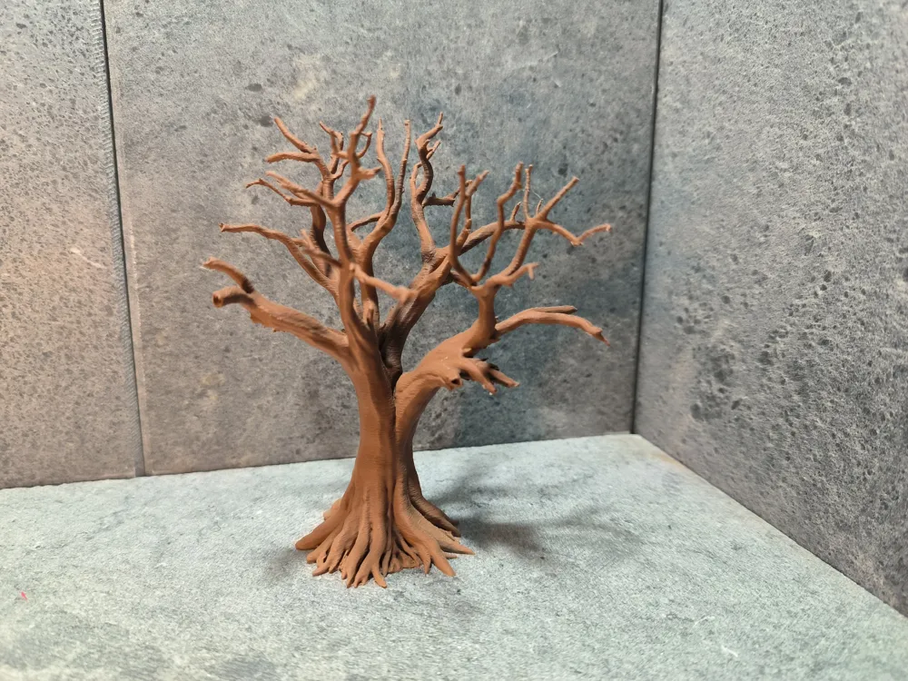 Old tree with dead wood and rough bark 12/18 cm - Free 3D Print Model ...
