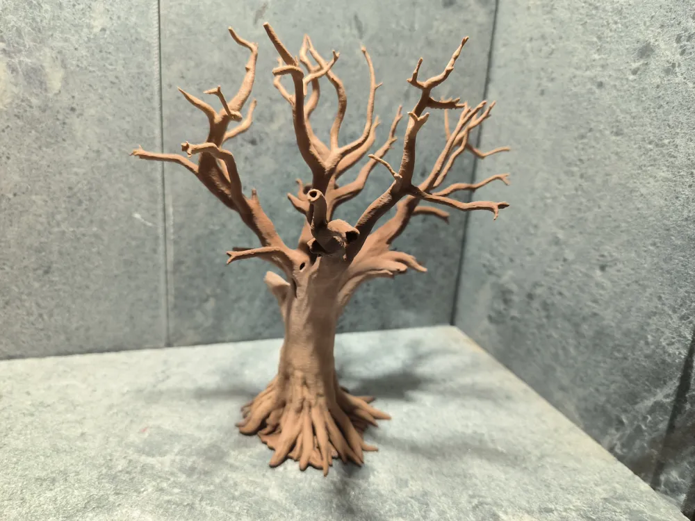 Old tree with deadwood and rough bark 12/18/25cm - Free 3D Print Model ...