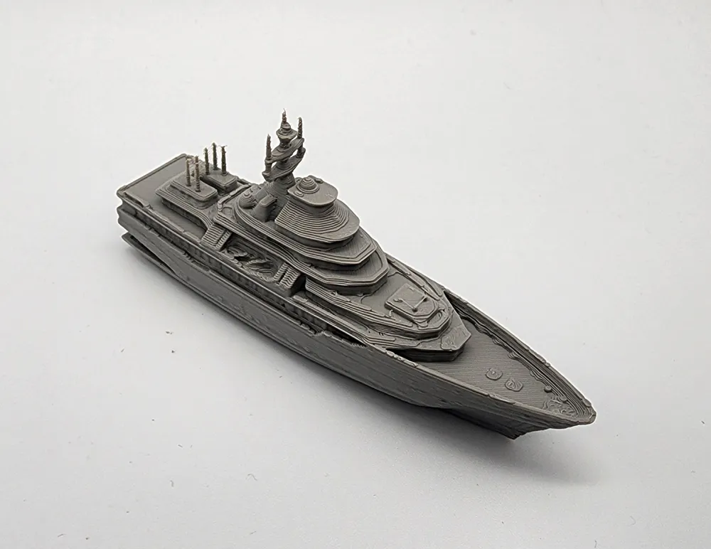 Mega-Yacht Benchmark No Supports - Free 3D Print Model - MakerWorld