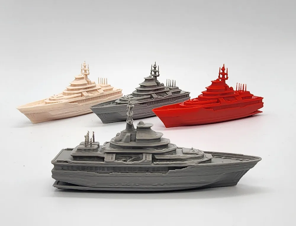 Mega-Yacht Benchmark No Supports - Free 3D Print Model - MakerWorld