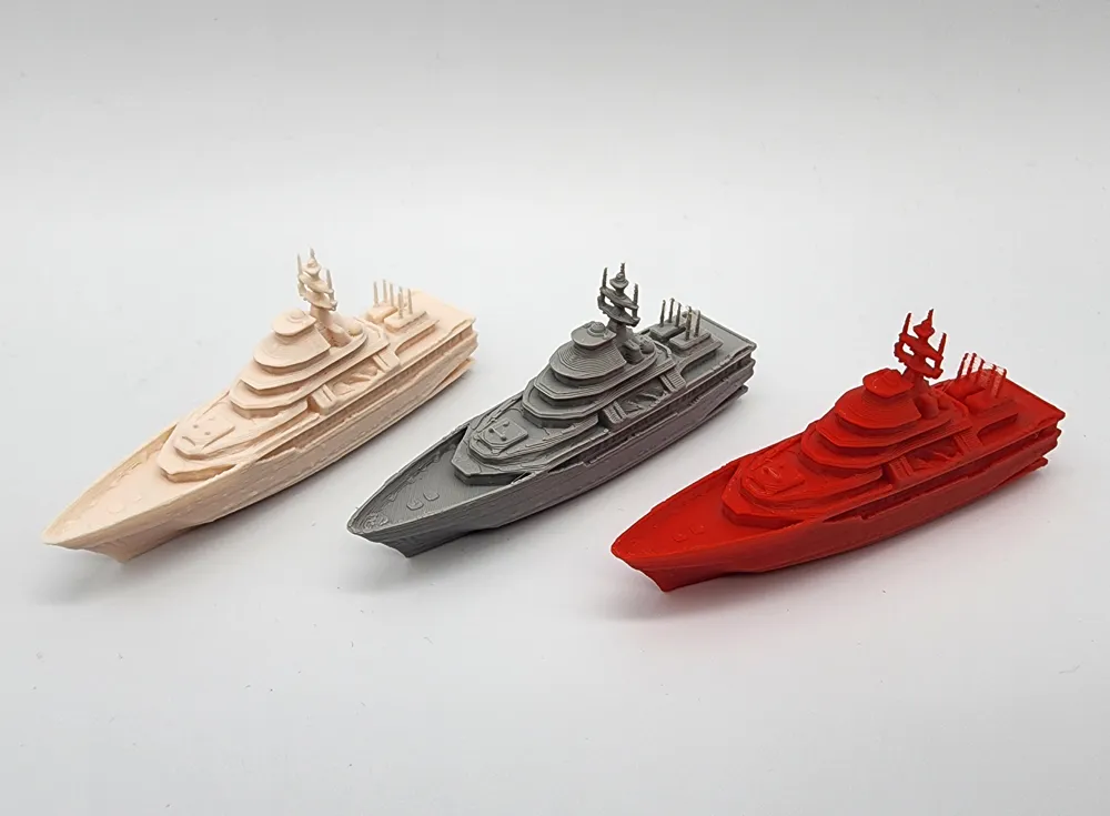Mega-Yacht Benchmark No Supports - Free 3D Print Model - MakerWorld