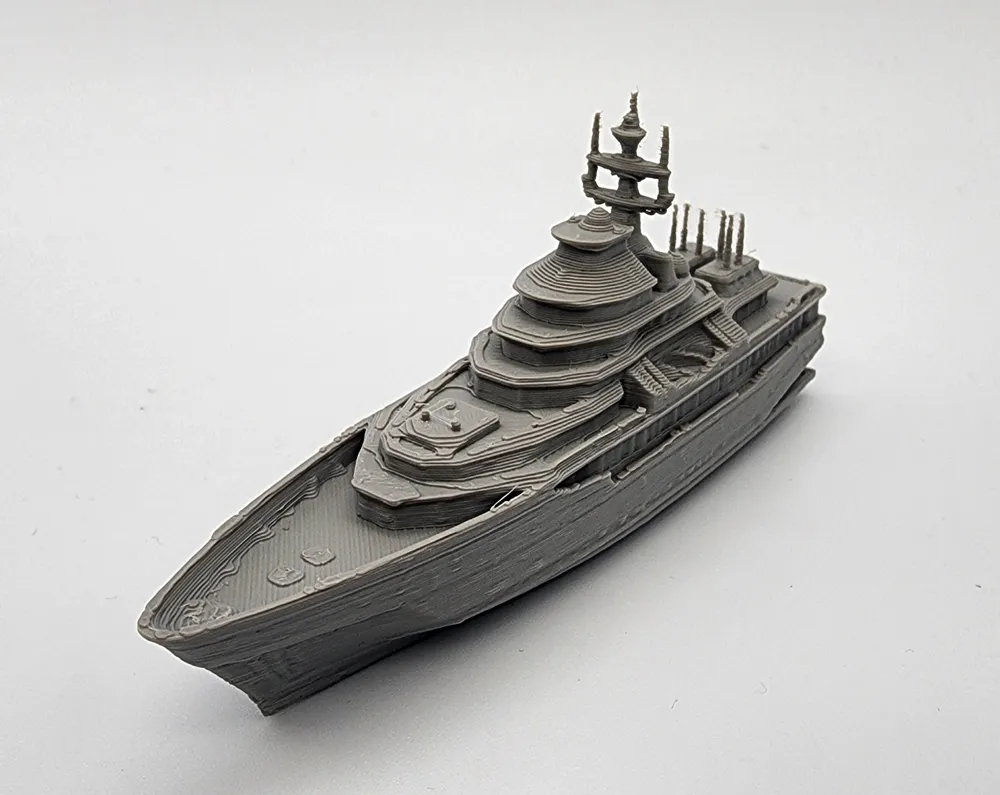 Mega-Yacht Benchmark No Supports - Free 3D Print Model - MakerWorld