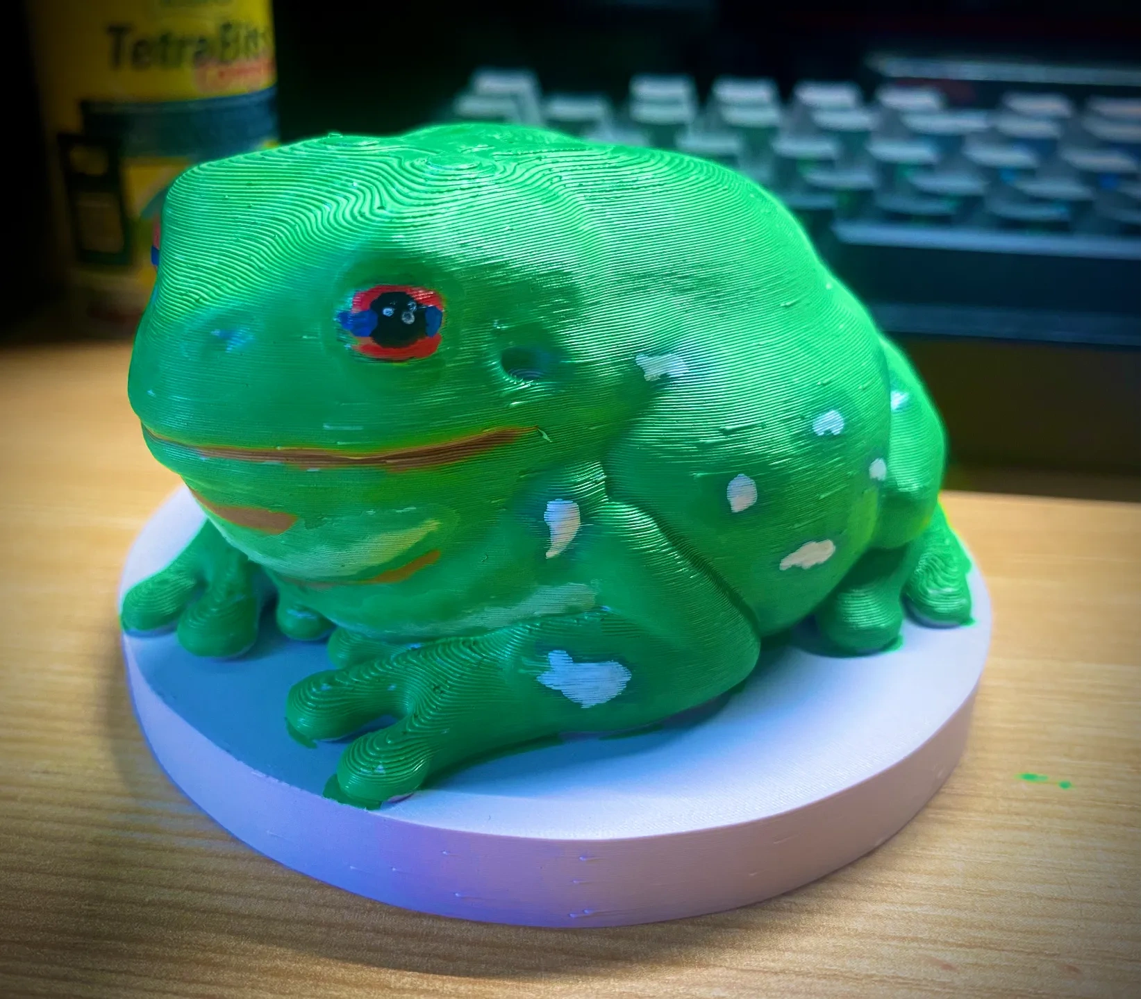 Grandfather Tree Frog Figurine, Unpainted, Acrylic Paint Model by ...