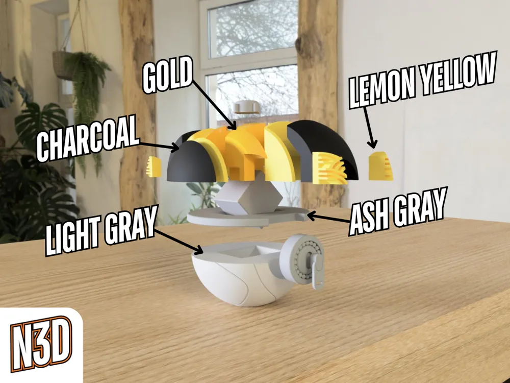 Ultra Ball (Hisui) by N3D MakerWorld: Download Free 3D Models