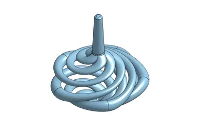 Helix petal spinning top - Free 3D Print Model - MakerWorld