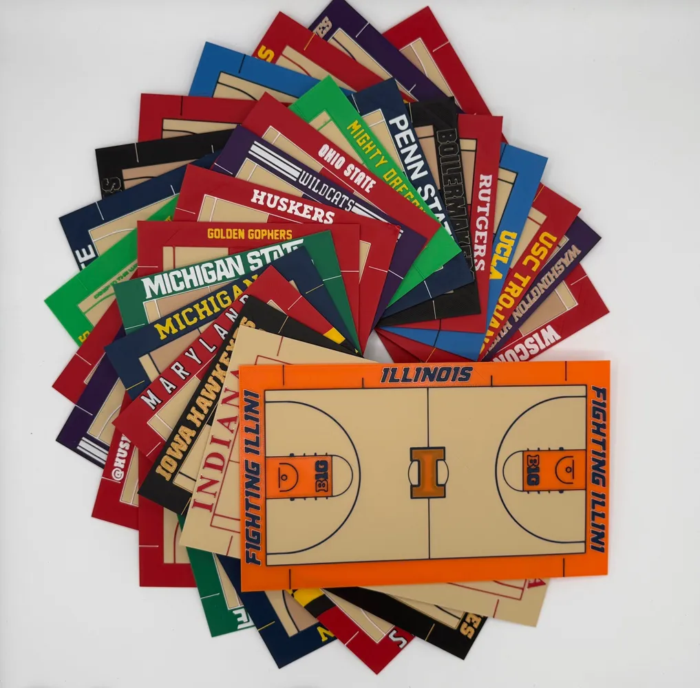 College Basketball Courts - Free 3D Print Model - MakerWorld