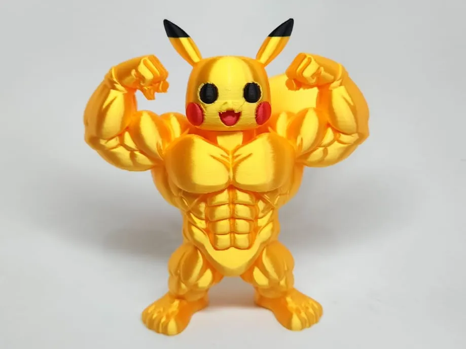 strong pikachu - Pokemon - Free 3D Print Model - MakerWorld