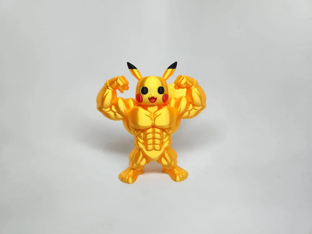strong pikachu - Pokemon - Free 3D Print Model - MakerWorld