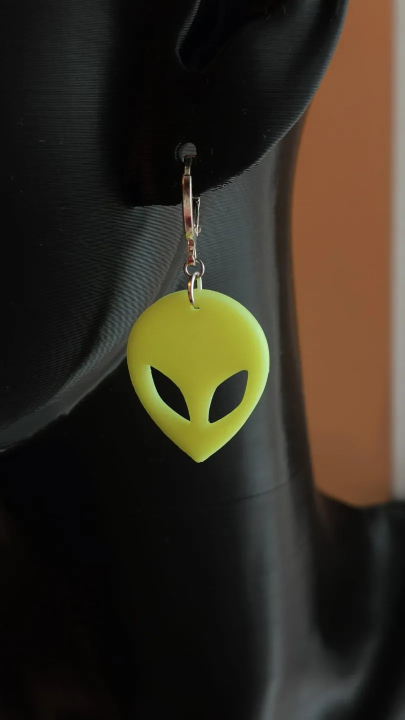 Alien Earrings by MadPlastic3D - MakerWorld