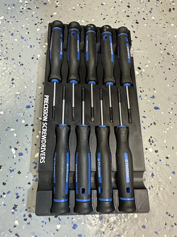 Mastercraft precision screwdrivers for Gridfinity - Free 3D Print Model ...