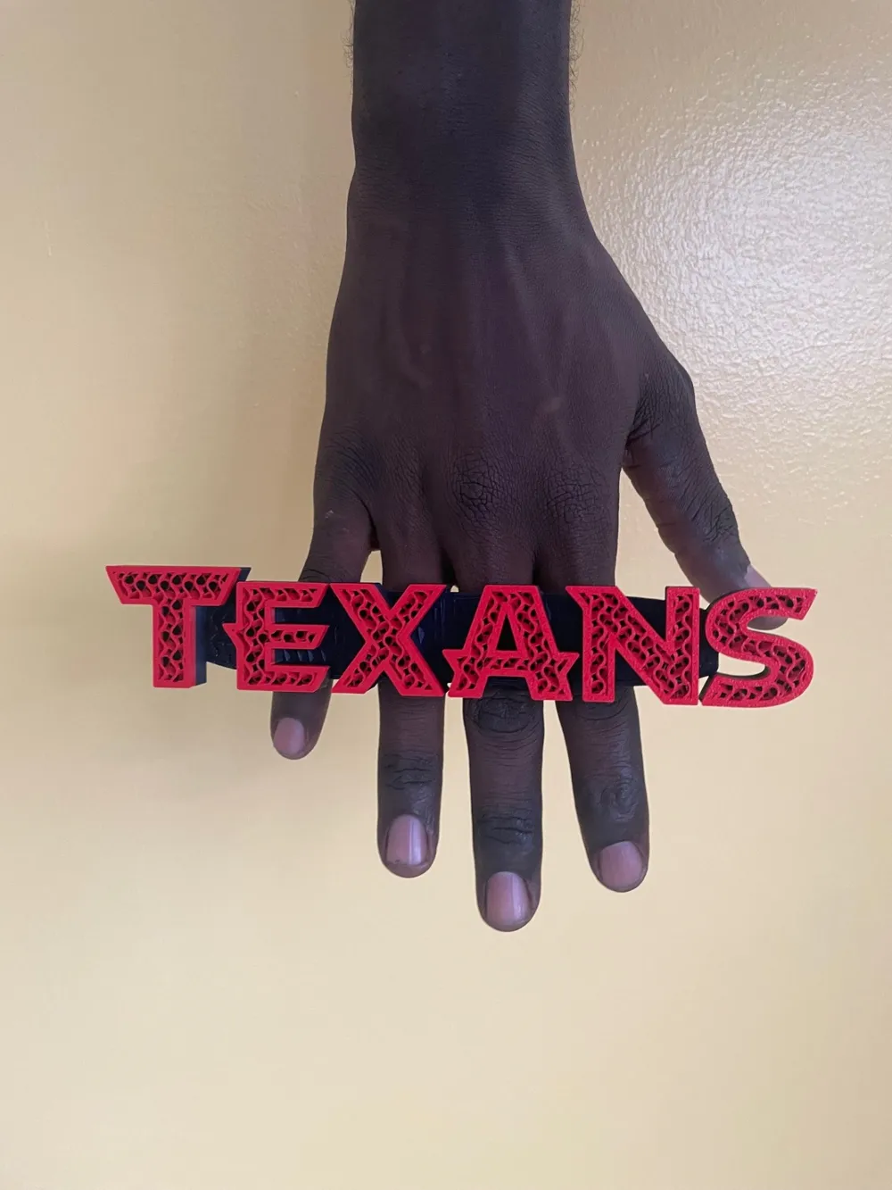 Houston Texans Hand Knuckles - Free 3D Print Model - MakerWorld