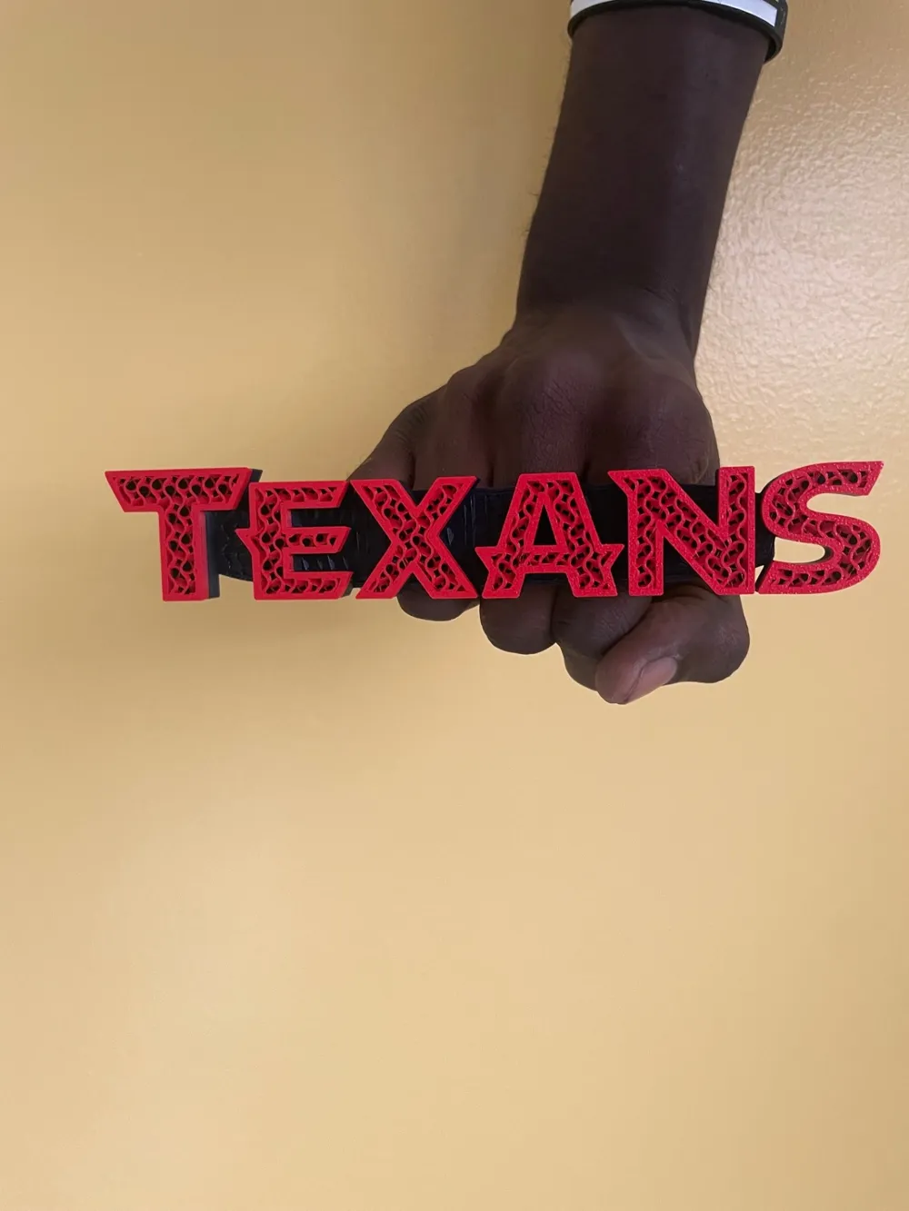 Houston Texans Hand Knuckles - Free 3D Print Model - MakerWorld