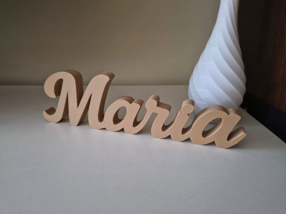 Maria name decoration - Free 3D Print Model - MakerWorld