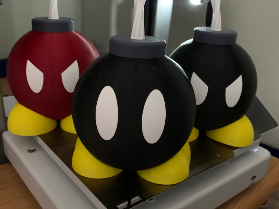 Bob-Omb: Multi-Color, No AMS - Free 3D Print Model - MakerWorld