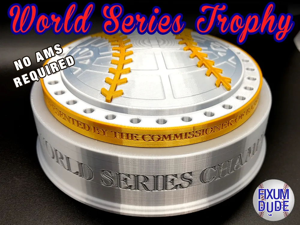 World Series Baseball Commissioner's Trophy - Free 3D Print Model ...