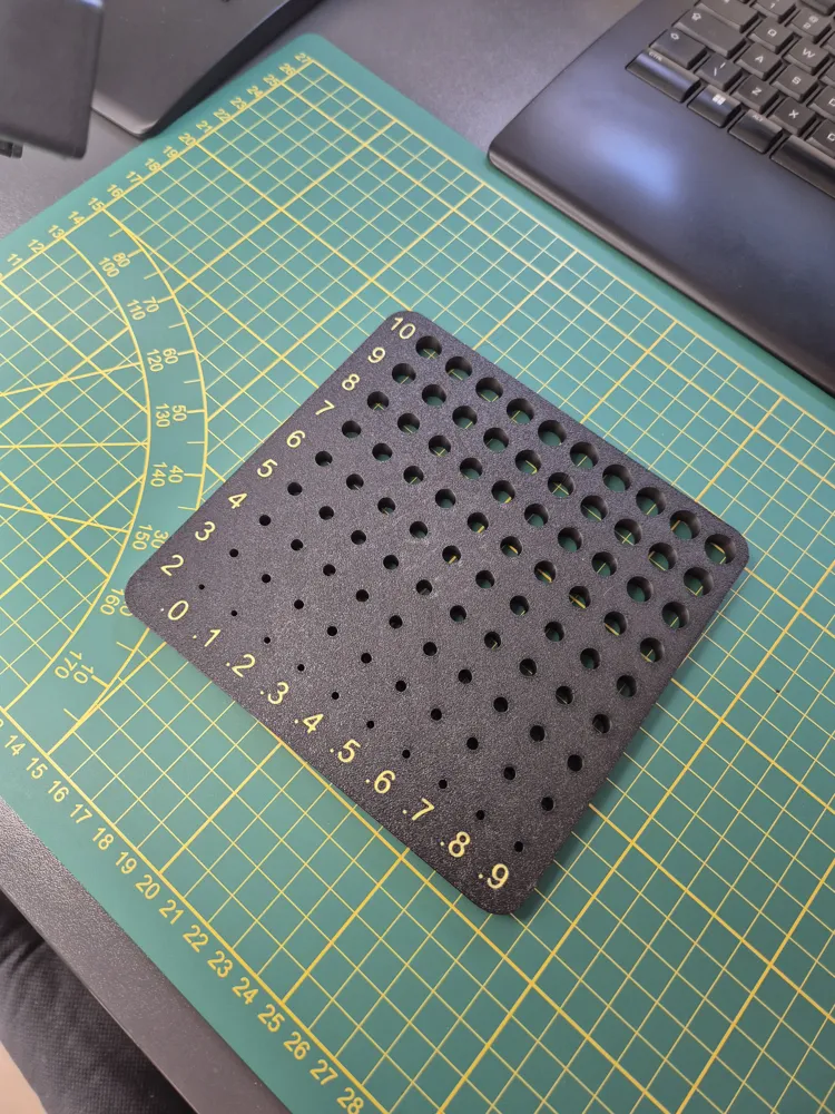 Hole Size Test Gauge (2 mm – 10.9 mm, 0.1mm Steps) by TTU_Design ...