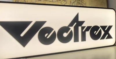 Vectrex Logo B&W LightBox by KF Designs - MakerWorld
