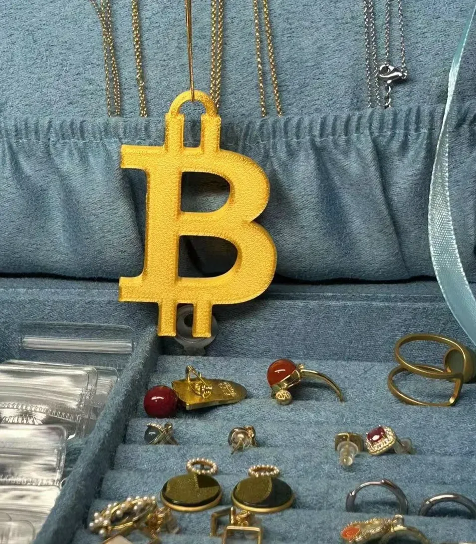Wealth - Bitcoin Ornament - Pendant. 30-minute 17g print, no supports ...