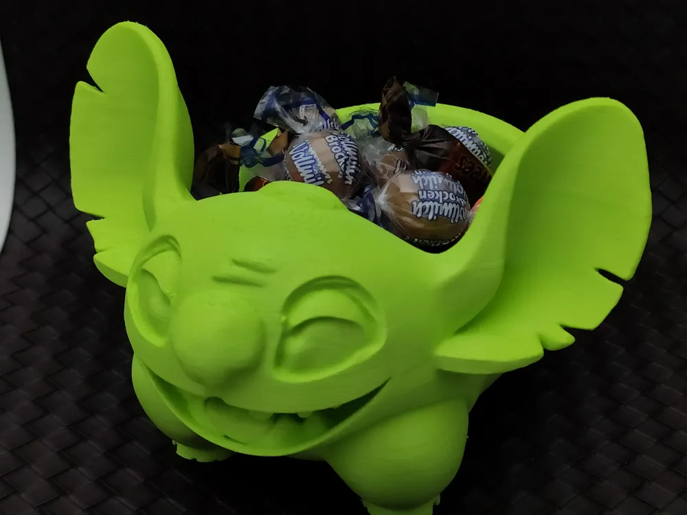 Stitch candy bowl by RUMcajz MakerWorld: Download Free 3D Models